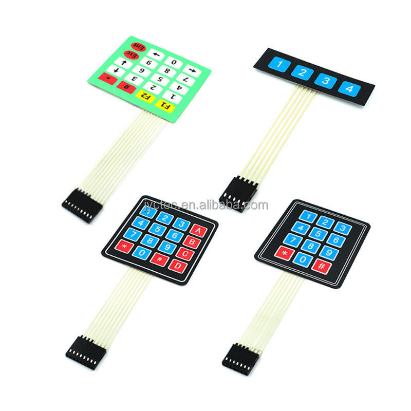 Oversized keys 4*4/1*4/3*4/4*5 matrix keyboard MCU external expansion ...