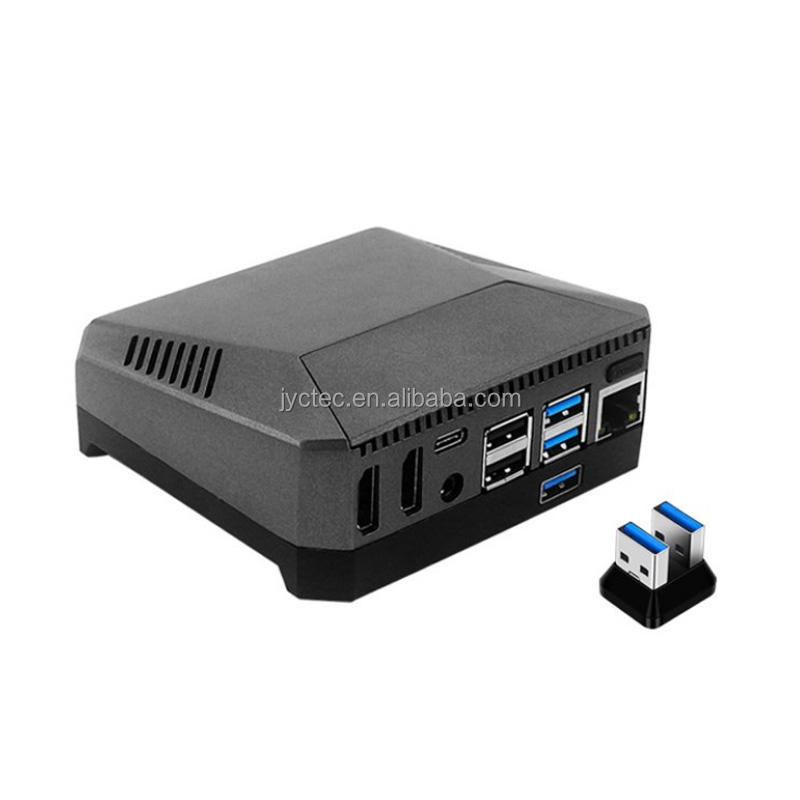 Argon ONE M.2 Case for Raspberry Pi 4B Metal Shell with Power Button ...