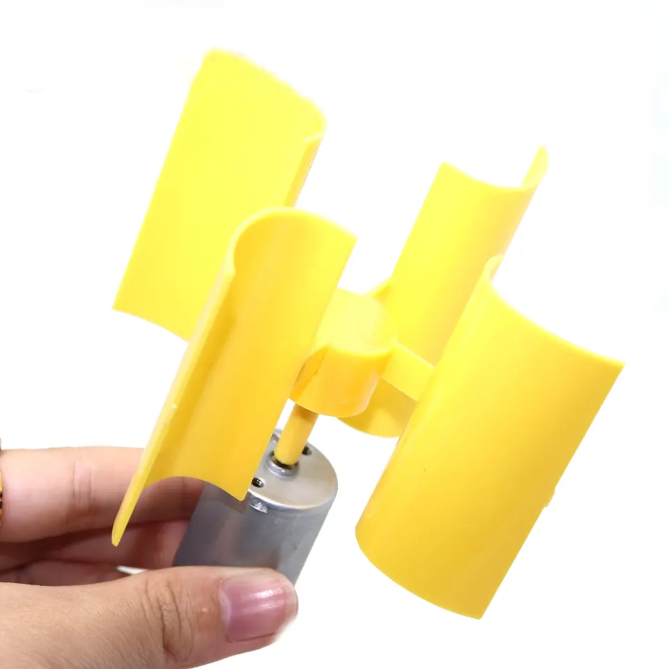 Vertical Axis Miniature Wind Turbine Small DC Motor DIY Kits Physical ...